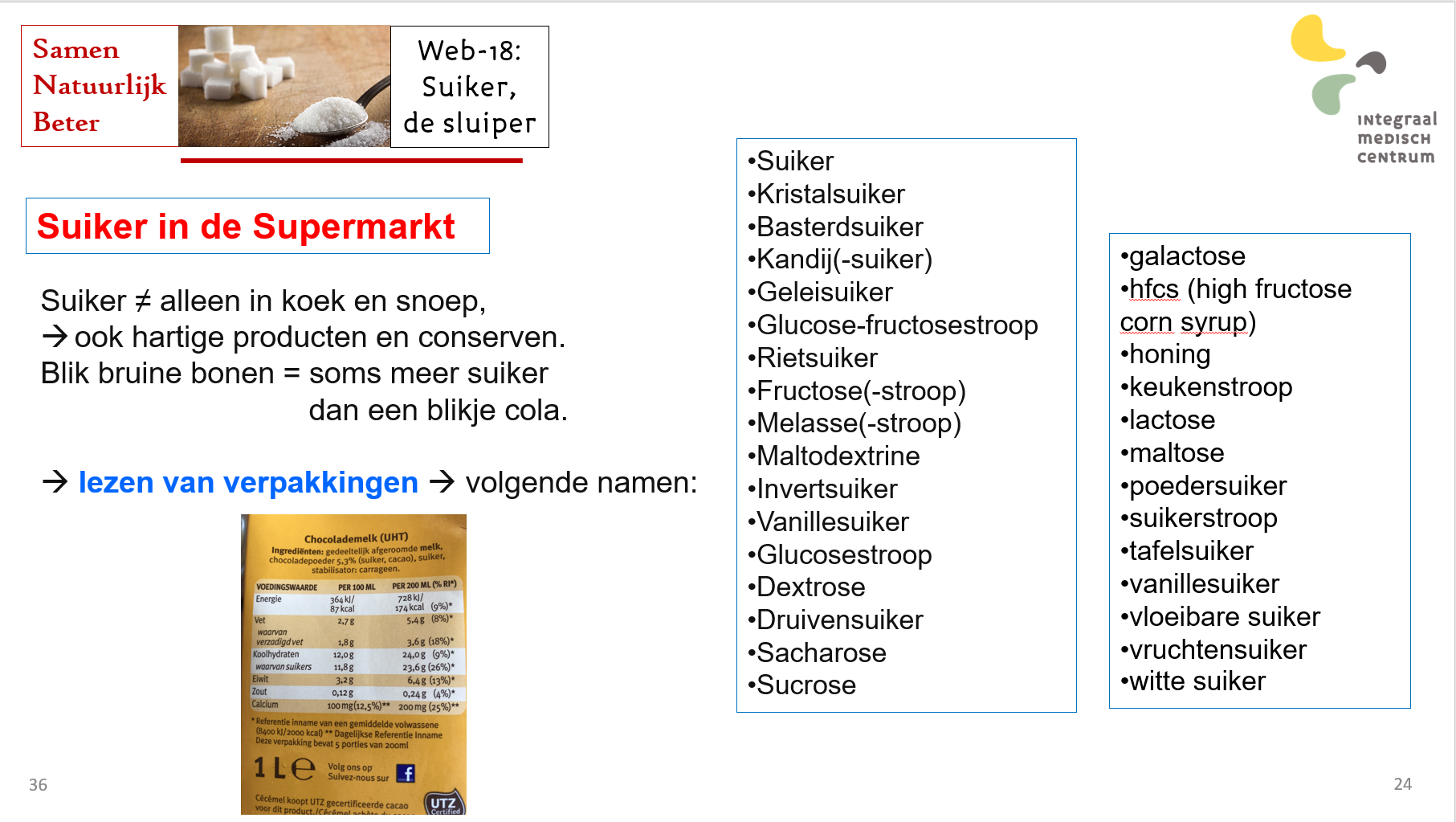Suiker - Integraal Medisch Centrum